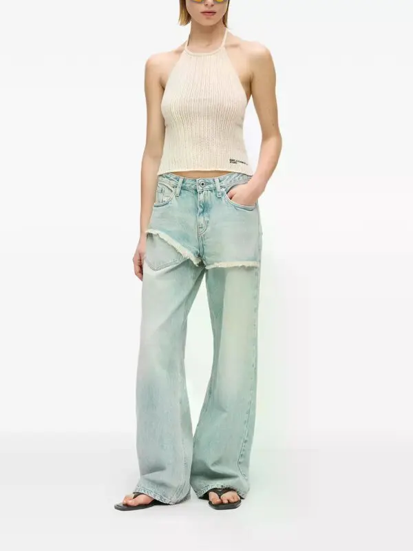 Karl Lagerfeld Logo-patch Straight-leg Jeans