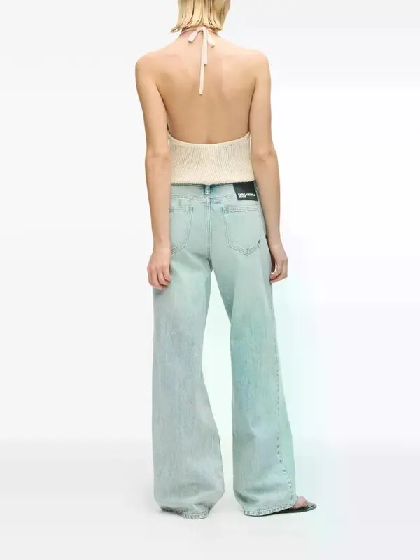 Karl Lagerfeld Logo-patch Straight-leg Jeans