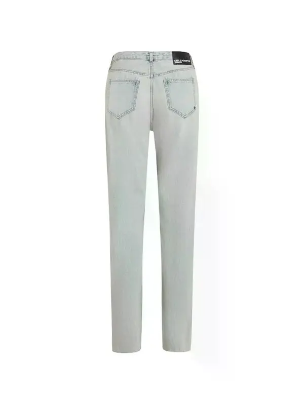 Karl Lagerfeld Logo-patch Straight-leg Jeans