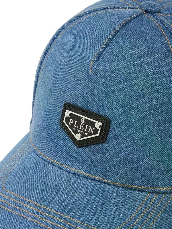 Philipp Plein Denim Baseball Cap