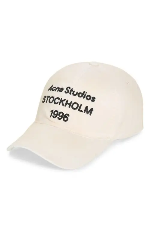Acne Studios Carliy 1996 Baseball Cap - Dusty White