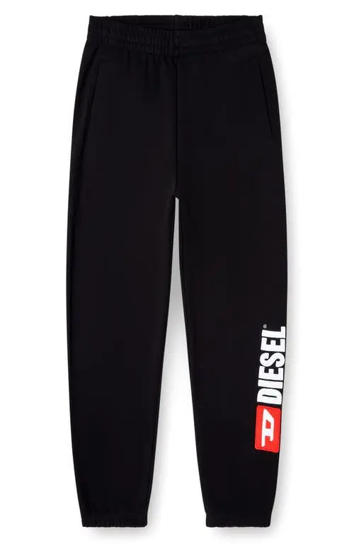 DIESEL® P-marky-div Regular Fit Cotton Sweatpants - Deep/black
