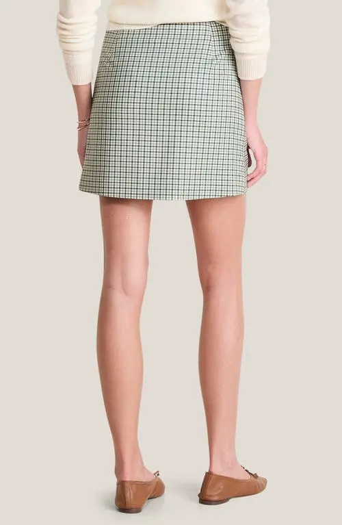 Vineyard Vines Plaid Wool Blend Miniskirt