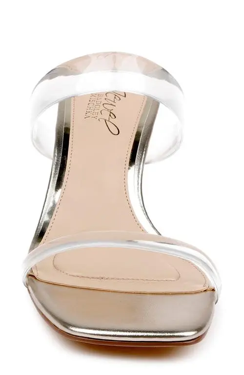 Badgley Mischka Philippa Sandal - Clear/gold