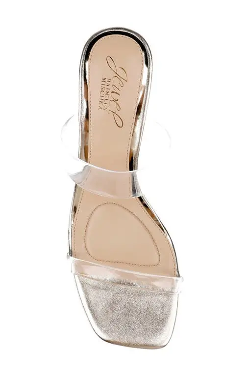 Badgley Mischka Philippa Sandal - Clear/gold