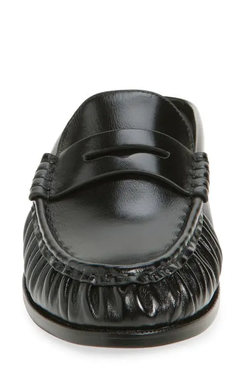 Jeffrey Campbell Goddard Penny Loafer Mule - Black