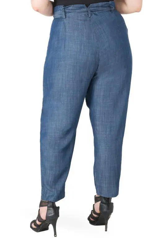STANDARDS & PRACTICES Marina Belted Paper Bag Waist Trousers