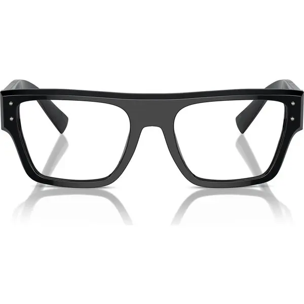 Dolce & Gabbana 54mm Square Optical Eyeglasses - Black