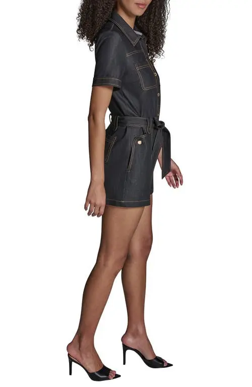Bcbgmaxazria Belted Twill Romper