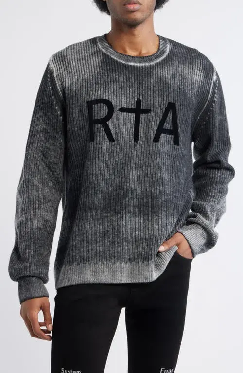 RtA Ethan Washed Relaxed Fit Sweater