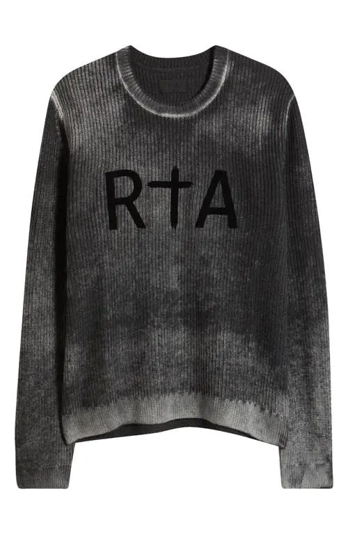 RtA Ethan Washed Relaxed Fit Sweater