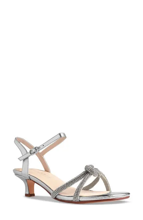 TOUCH UPS Talulah Kitten Heel Sandal - Silver
