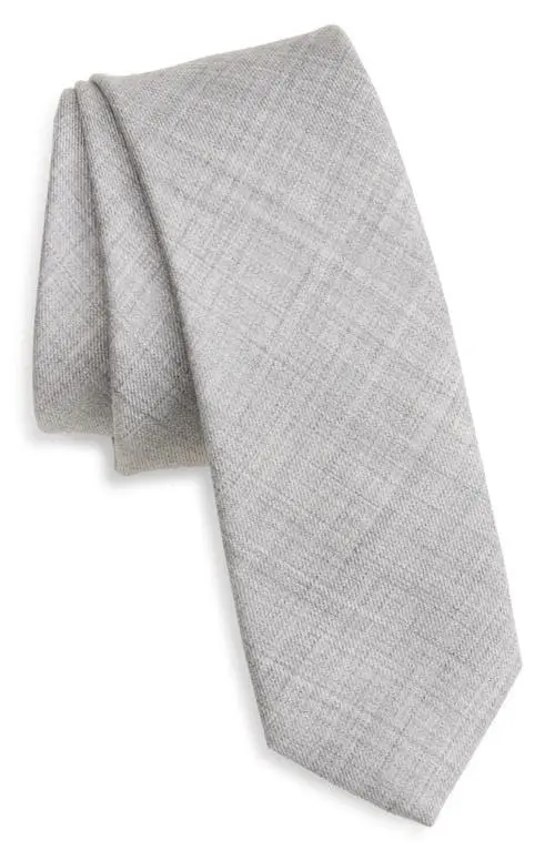 Eleventy Cashmere & Silk Neck Tie - Ligh Melange Gray