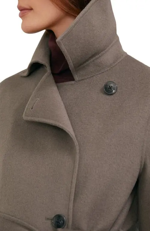 REISS Luna Double-breasted Wool-blend Coat
