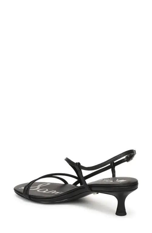 Sam Edelman Cora Kitten Heel Slingback Sandals - Black