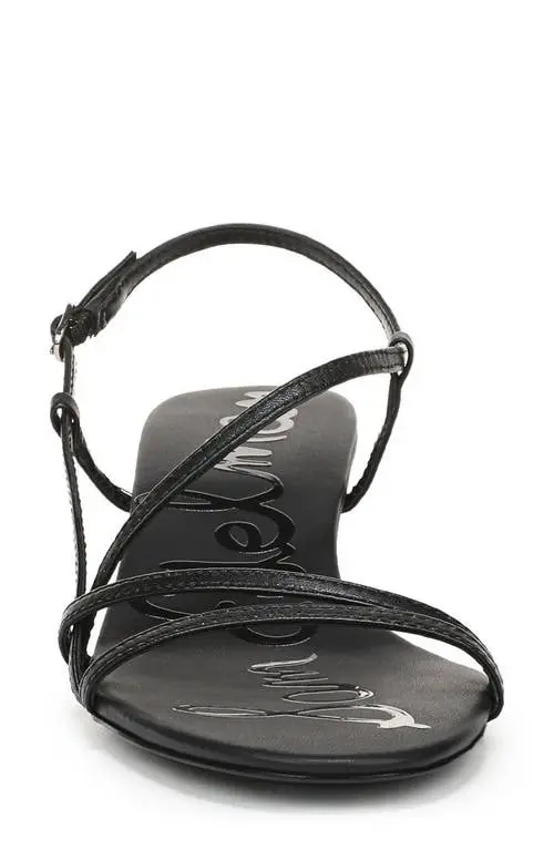 Sam Edelman Cora Kitten Heel Slingback Sandals - Black
