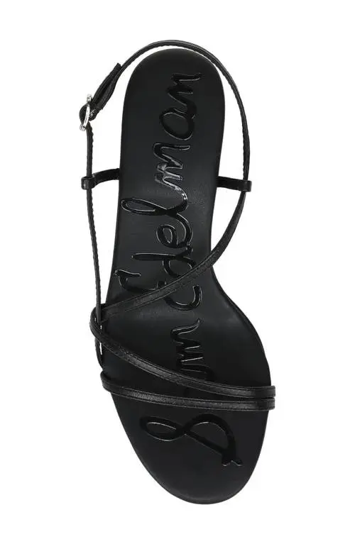 Sam Edelman Cora Kitten Heel Slingback Sandals - Black