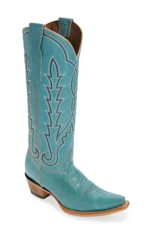CIRCLE G Embroidered Leather Western Boot