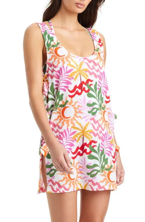 Sanctuary Side Tie Cover-up Mini Dress