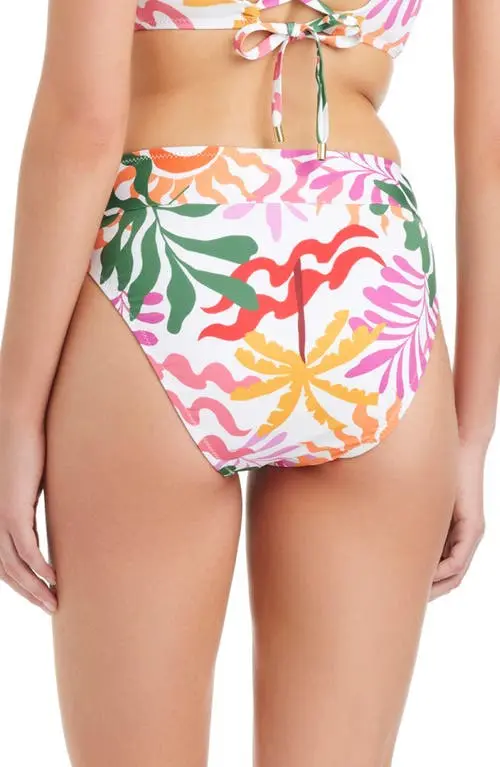 Sanctuary Abstract Print High-leg Bikini Bottom