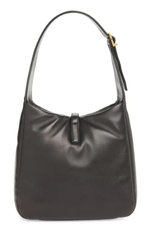 Saint Laurent Small Le 5 À 7 Leather Shoulder Bag - Noir