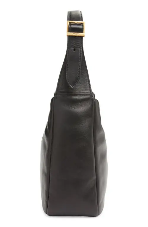 Saint Laurent Small Le 5 À 7 Leather Shoulder Bag - Noir