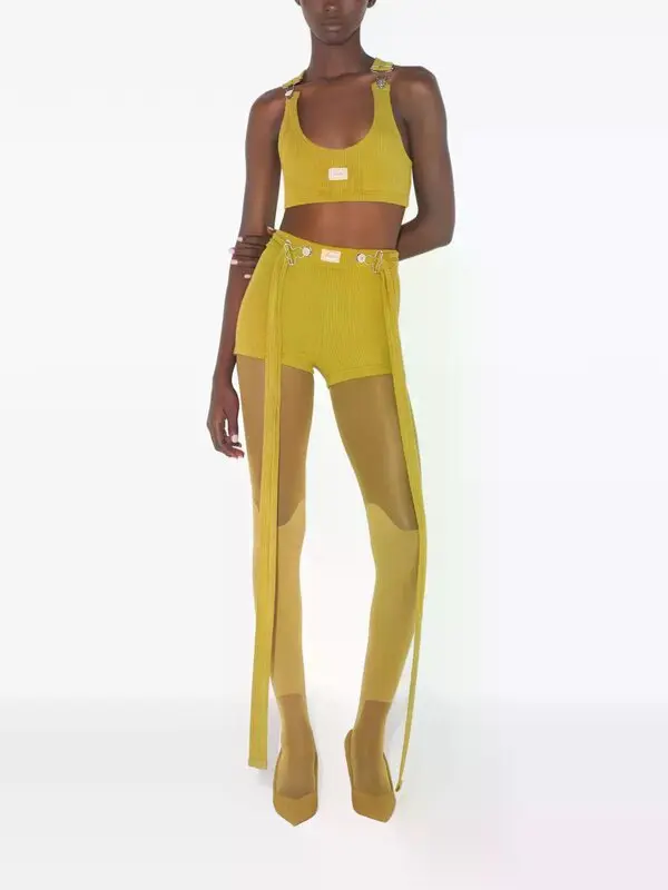 JEAN PAUL GAULTIER Ribbed Patch-detail Trousers