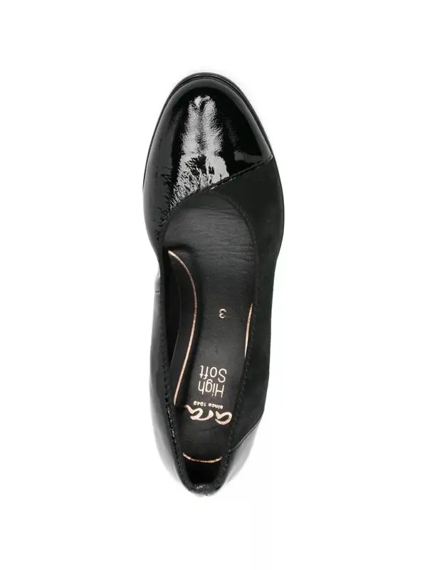 ARA Patent Block Heel Pumps