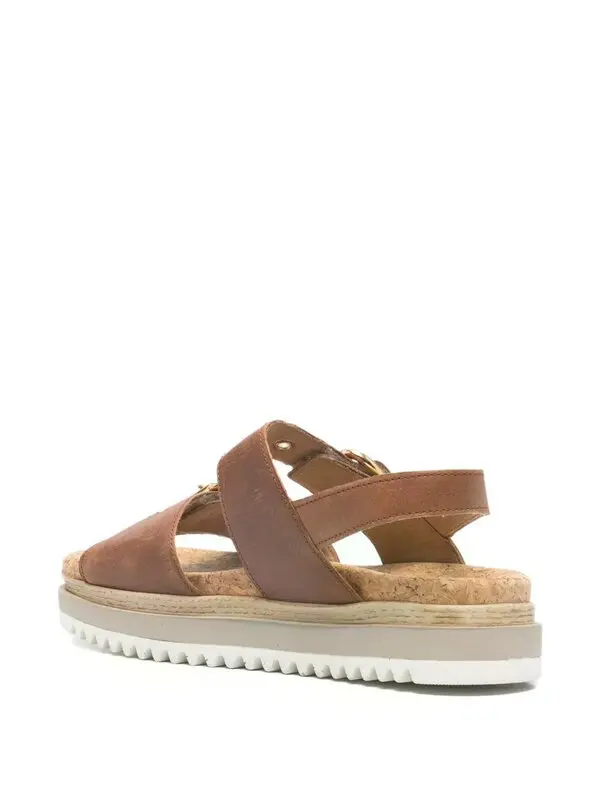Gabor Buckle Strap Flatform Sandals