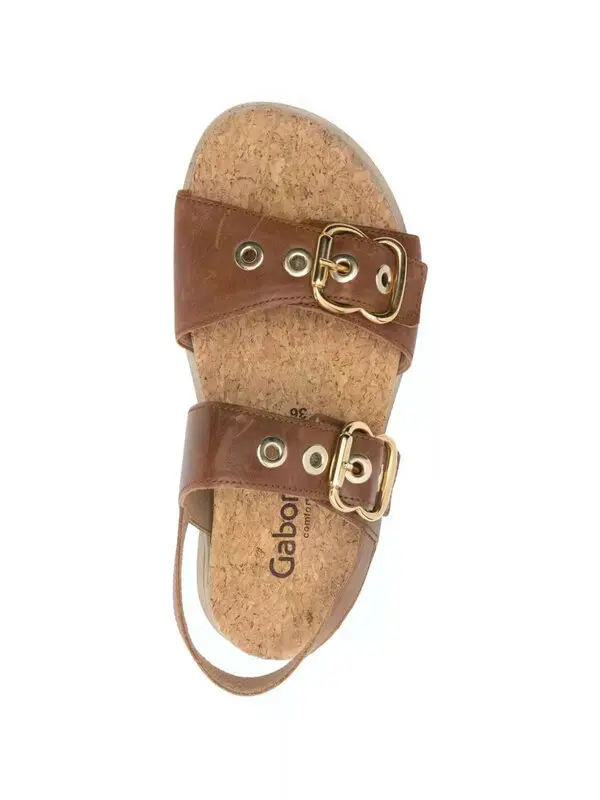 Gabor Buckle Strap Flatform Sandals