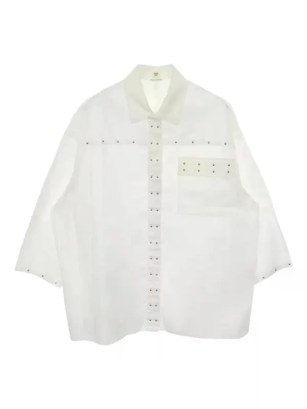 Hermès 2000s Stud Cotton Shirt