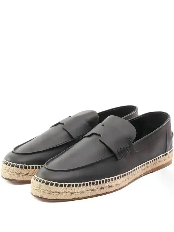 Hermès Trip Leather Espadrilles - Black