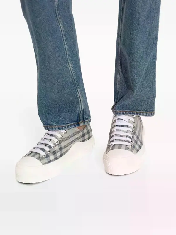 Burberry Check Woven Low-top Sneakers
