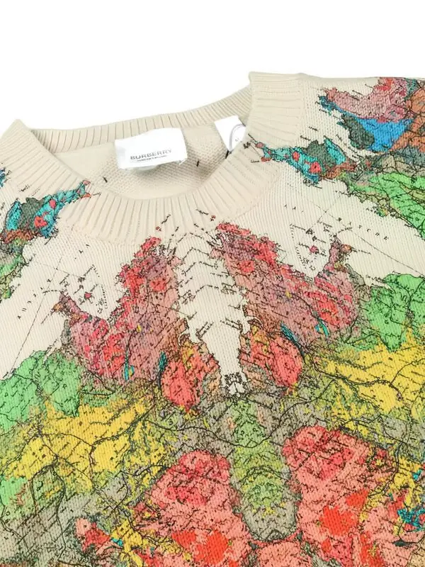 Burberry Map Print Sweater