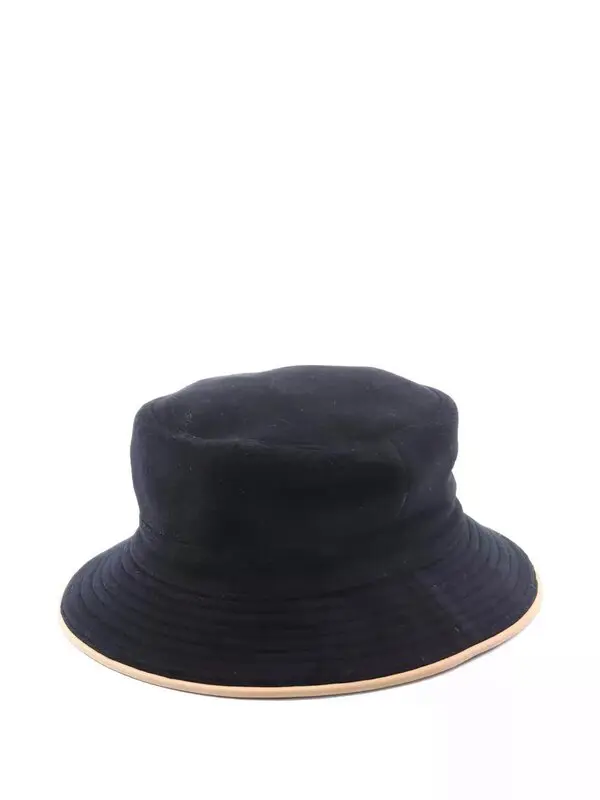 Hermès 2000s Cashmere Bucket Hat - Blue