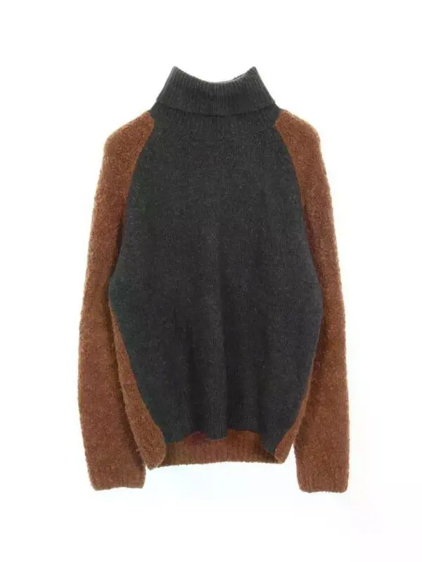Hermès High-neck Color Block Knit