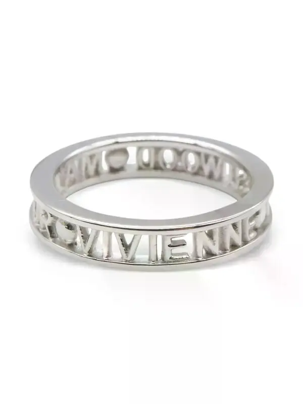 VIVIENNE WESTWOOD 20s Lettered Ring - Silver