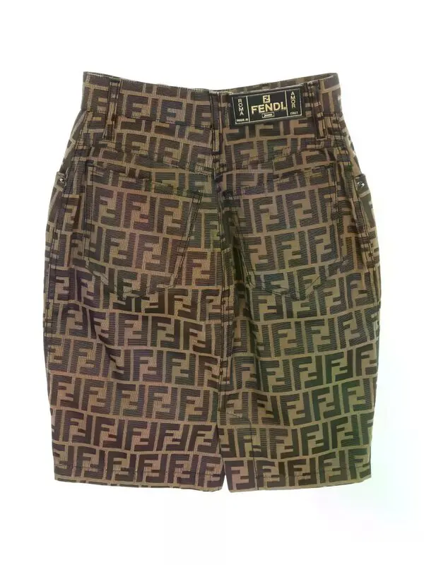 Fendi 2010s Logo-print Mini Skirt