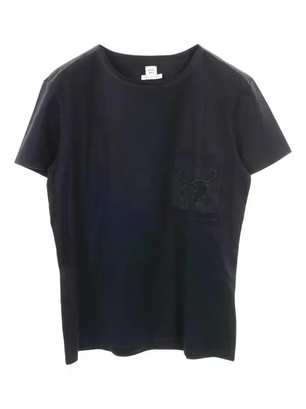 Hermès Embroidered T-shirt - Blue