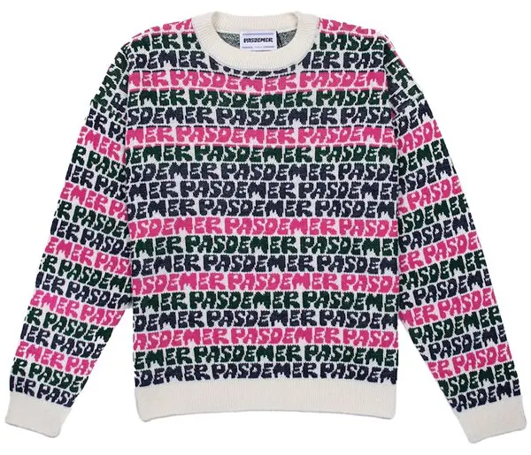 PAS DE MER Graffiti Knit Sweater