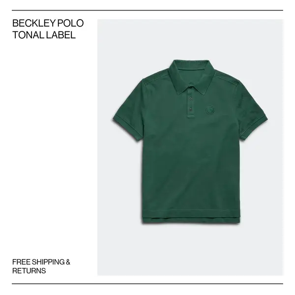 Canada Goose Beckley Polo Tonal Label - Glade Green