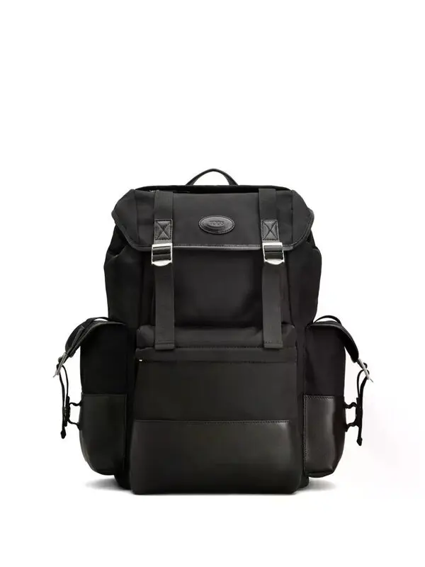 TOD'S Buckle-strap Backpack - Black