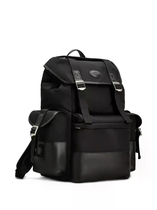 TOD'S Buckle-strap Backpack - Black