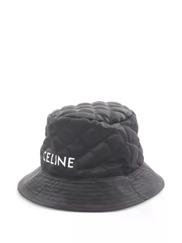 Celine Twill Bucket Hat - Black