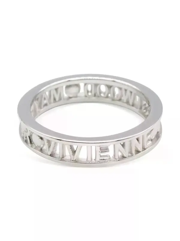 VIVIENNE WESTWOOD Westminster Letter Ring - Silver