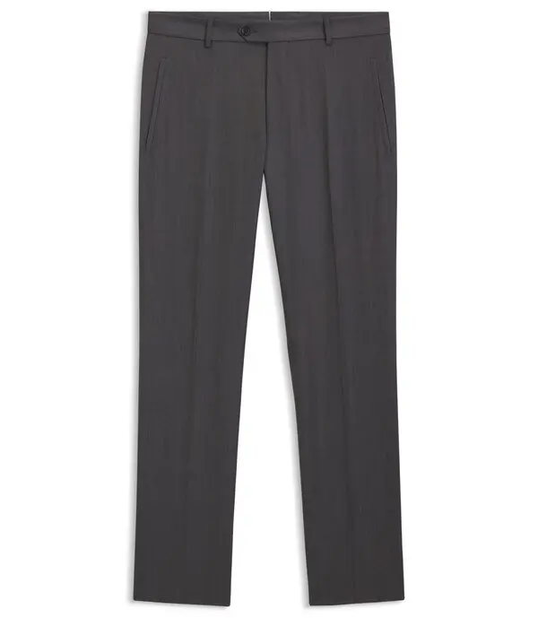 BOSS Water-repellent Virgin Wool Trousers