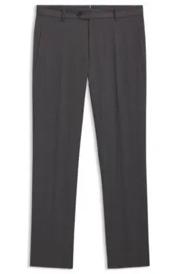 BOSS Water-repellent Virgin Wool Trousers