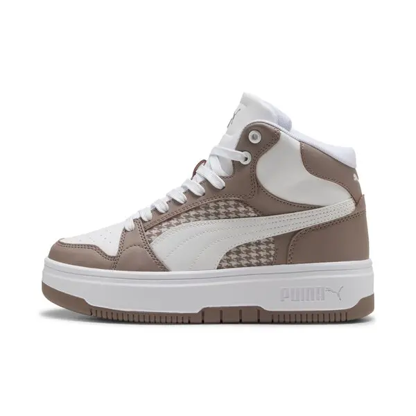 PUMA Rebound Femme Houndstooth Mid-top Sneakers