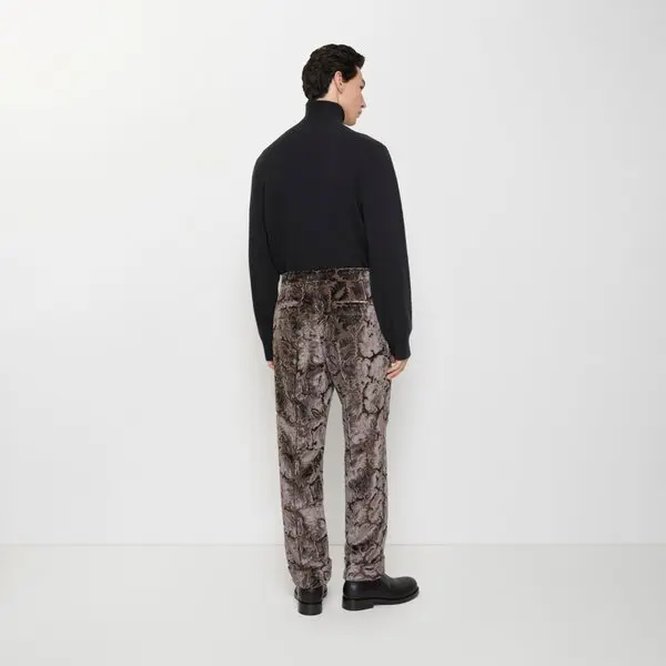 Burberry Vine Velvet Tailored Trousers