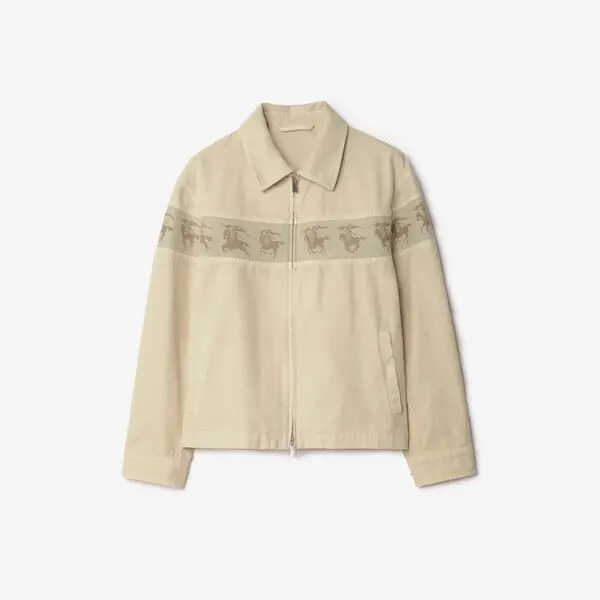 Burberry Galloping Knight Cotton Canvas Jacket